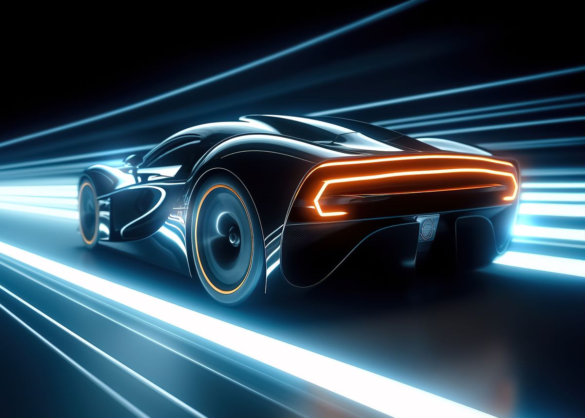 'Racing To The Future' Poster by Bruno Macedo | Displate