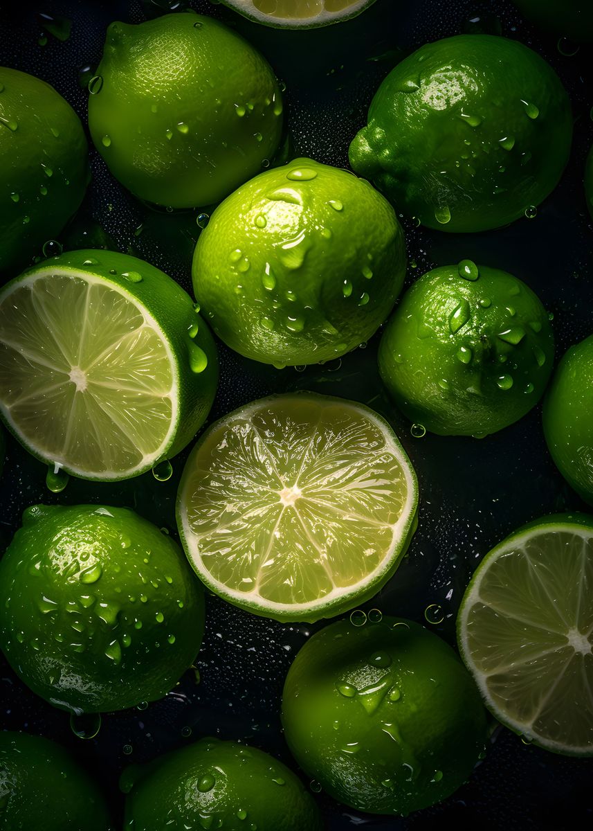 'Lime' Poster, picture, metal print, paint by GoodLifeImages | Displate