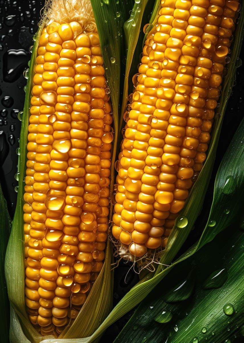 'Corn ' Poster, picture, metal print, paint by Chester Draper | Displate