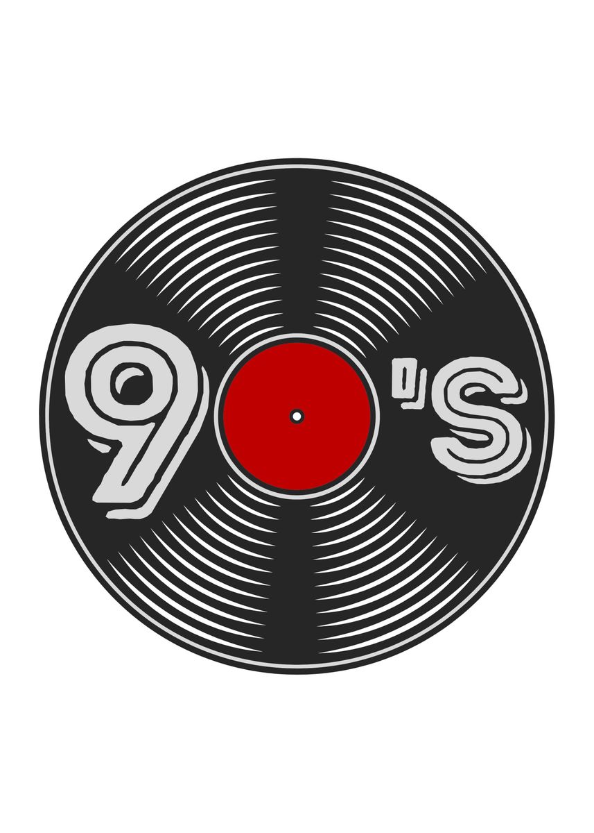 'Vinyl 90s Vintage Retro' Poster, picture, metal print, paint by Wijaki ...