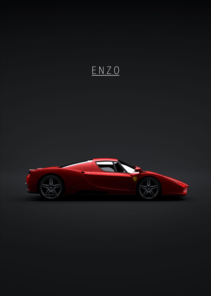 '2002 Ferrari Enzo Ferrari ' Poster, picture, metal print, paint by 21 ...