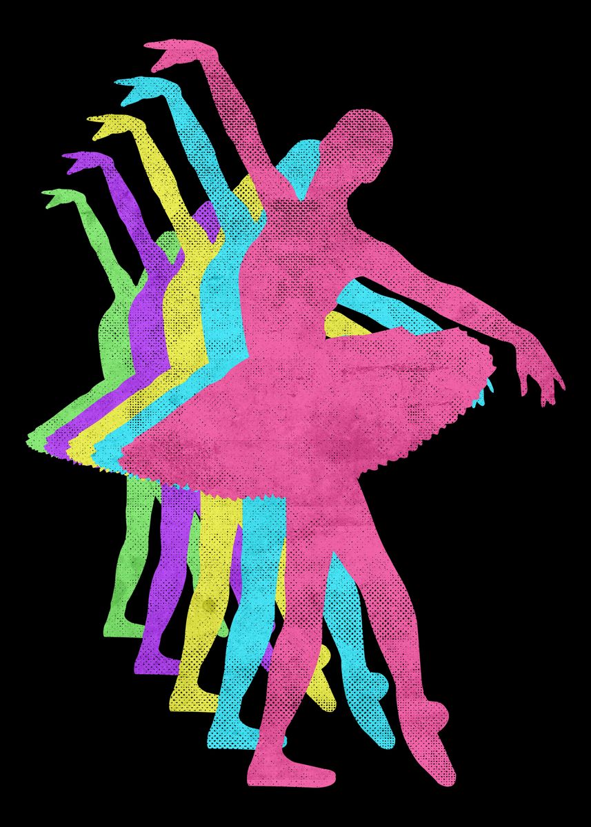 'Ballet Dancing Girl' Poster, picture, metal print, paint by El Tropico ...