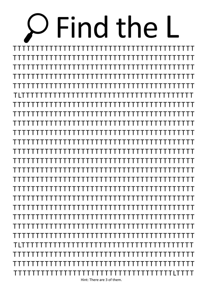 'Find the L in T' Poster by XandYart | Displate