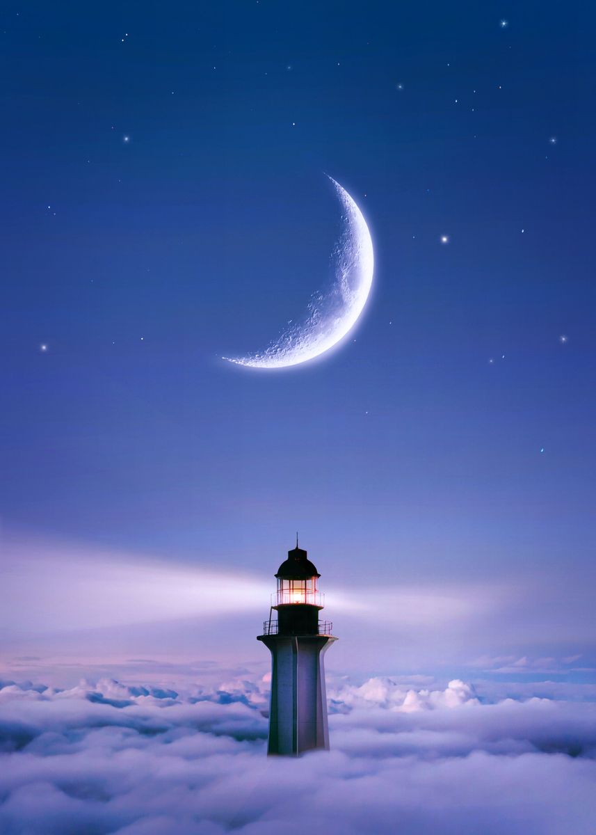 'Peacefull Midnight' Poster, picture, metal print, paint by Tobias Mayr ...