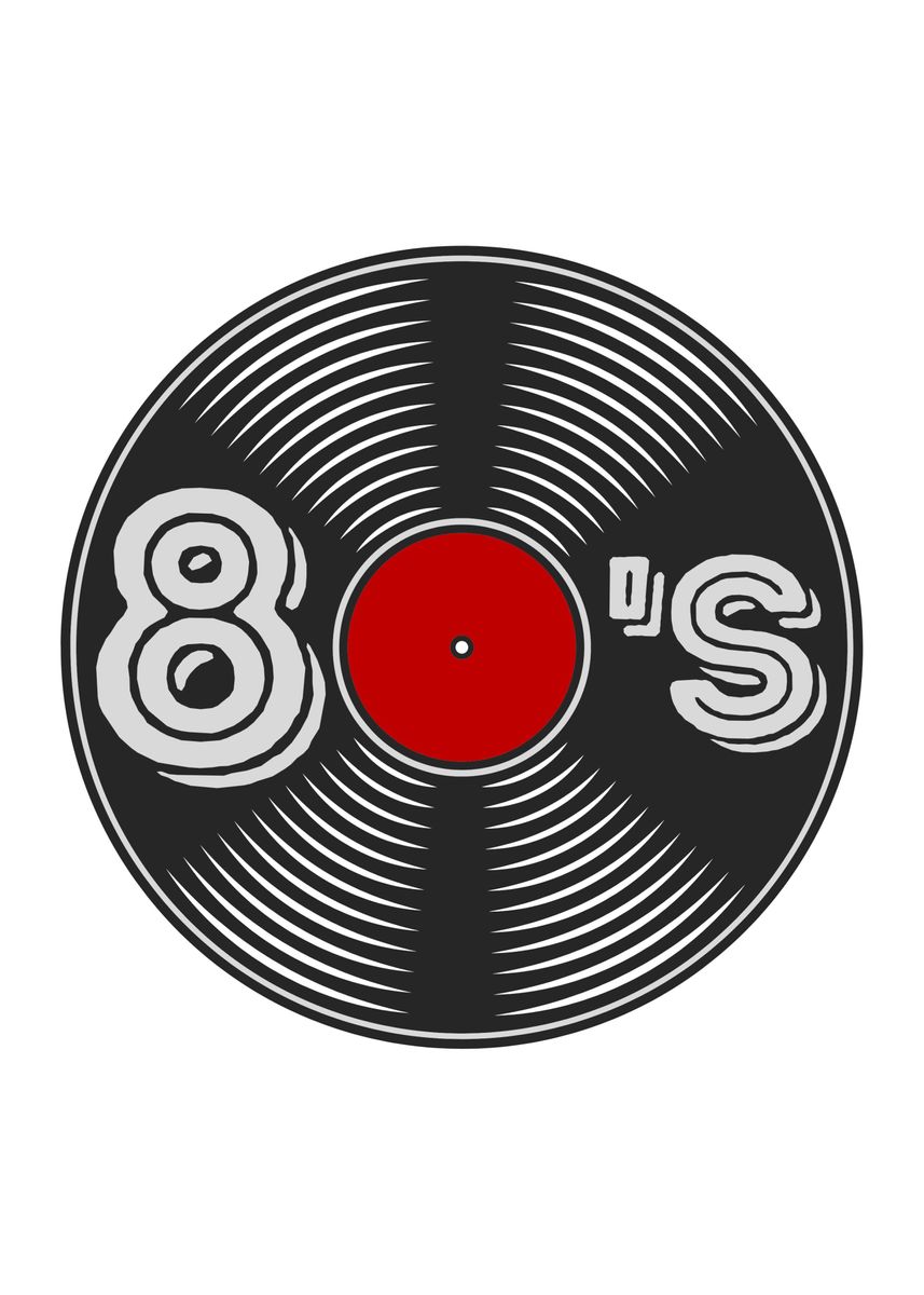'Vinyl 80s Vintage Retro' Poster, picture, metal print, paint by Wijaki ...