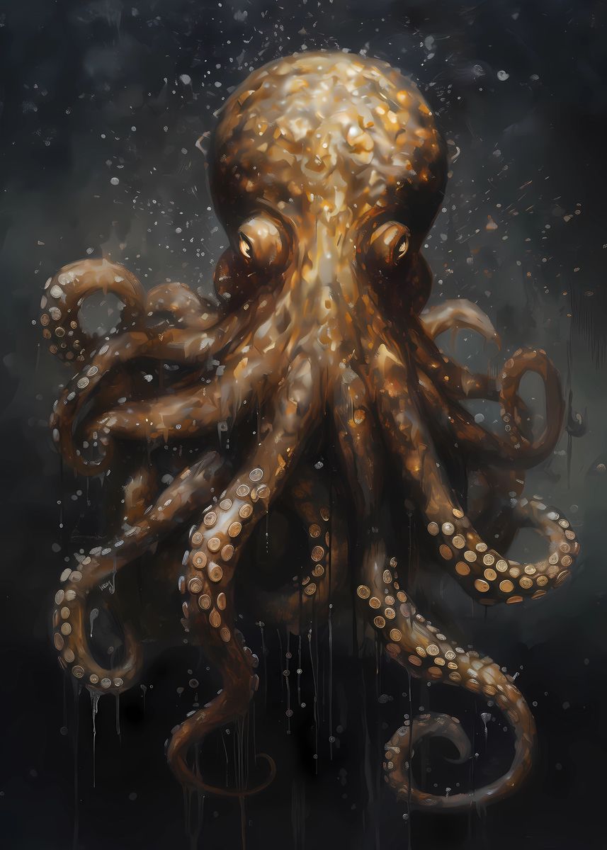 'Octopus Fairy tale world' Poster by Adam Decor | Displate