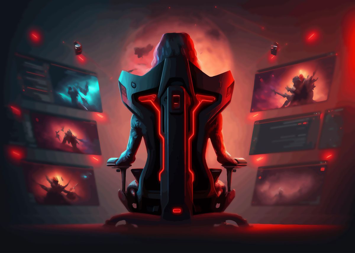 'Gaming Gamer Game ' Poster by Animal Poster | Displate