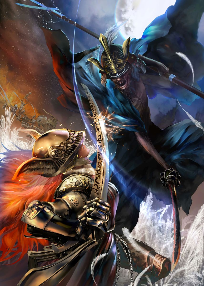 'Samurai Sekiro' Poster, picture, metal print, paint by Jasmin Sekiro ...