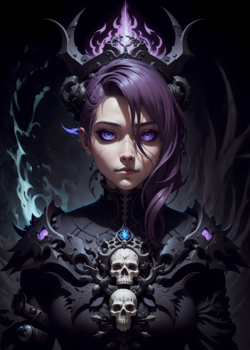 'Lamia' Poster, picture, metal print, paint by Lukasz Kobylka | Displate