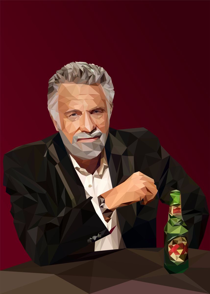 'most interesting man meme' Poster, picture, metal print, paint by ...
