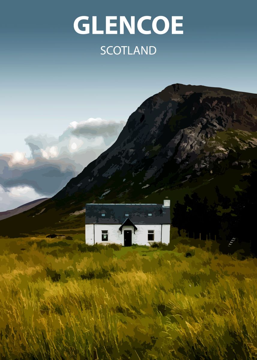 'Glencoe Scotland' Poster, picture, metal print, paint by Explore The ...