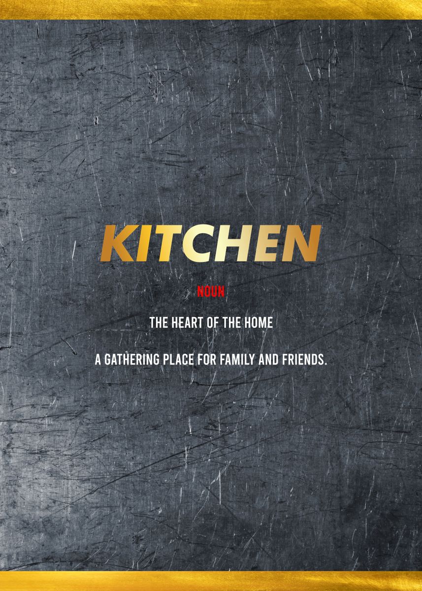 'kitchen' Poster, picture, metal print, paint by Exclusive Metal Printz ...