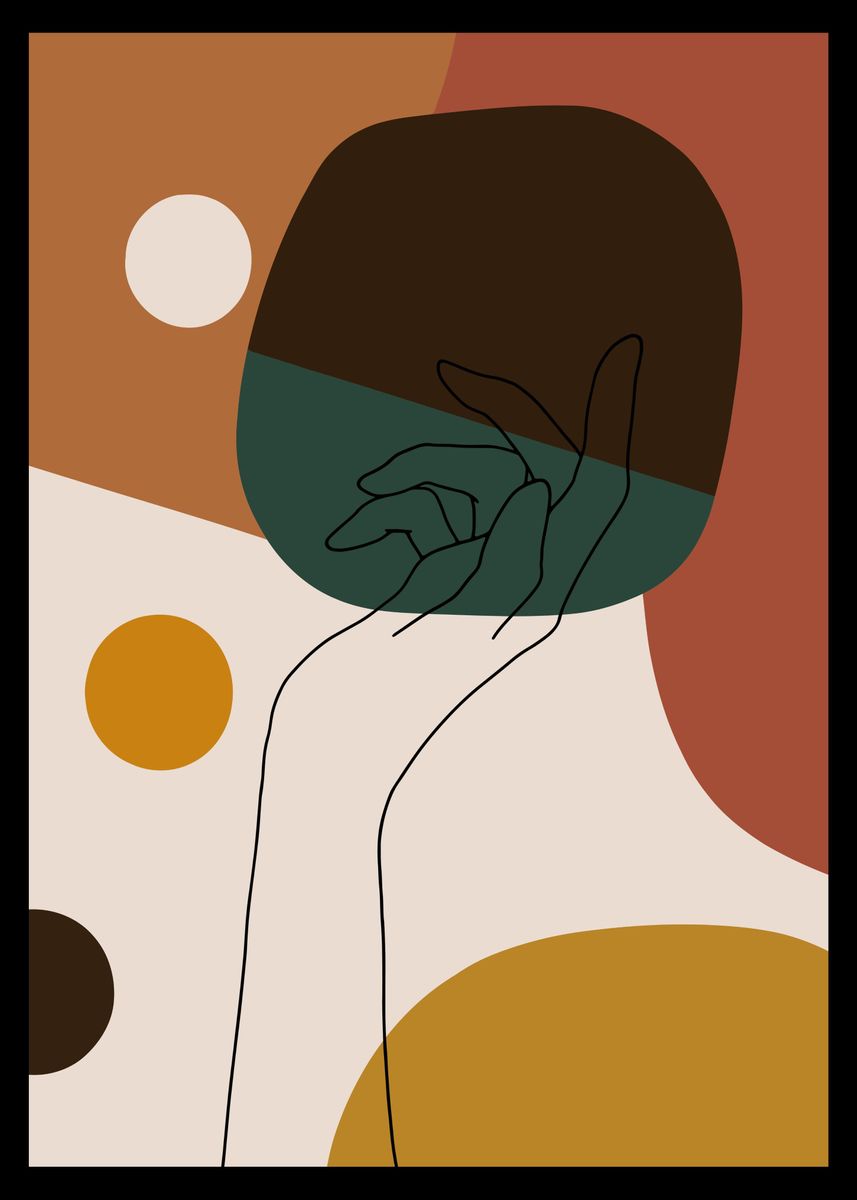 'Abstract Line Art' Poster by Nae | Displate