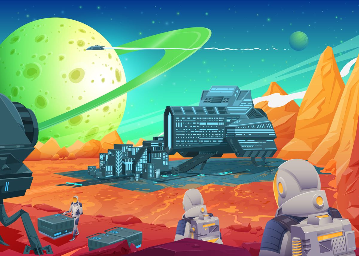 'Colonization of worlds' Poster by DaKoArt | Displate