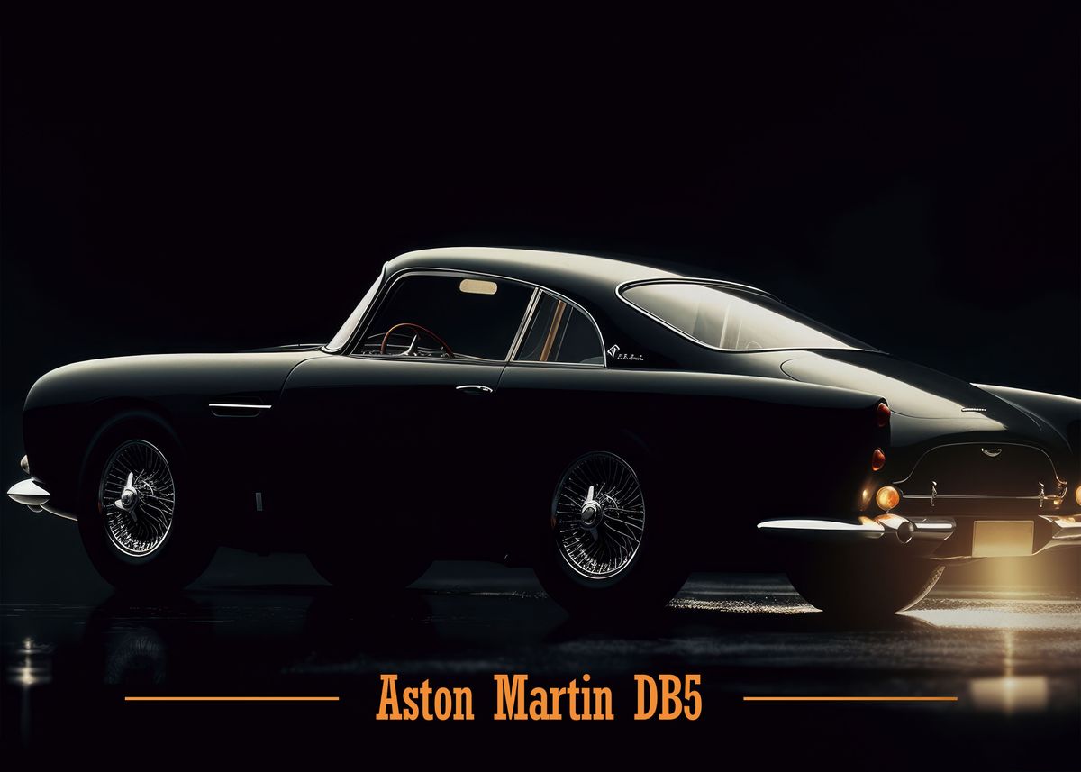 'Aston Martin DB5' Poster by Anxhela Sufa | Displate