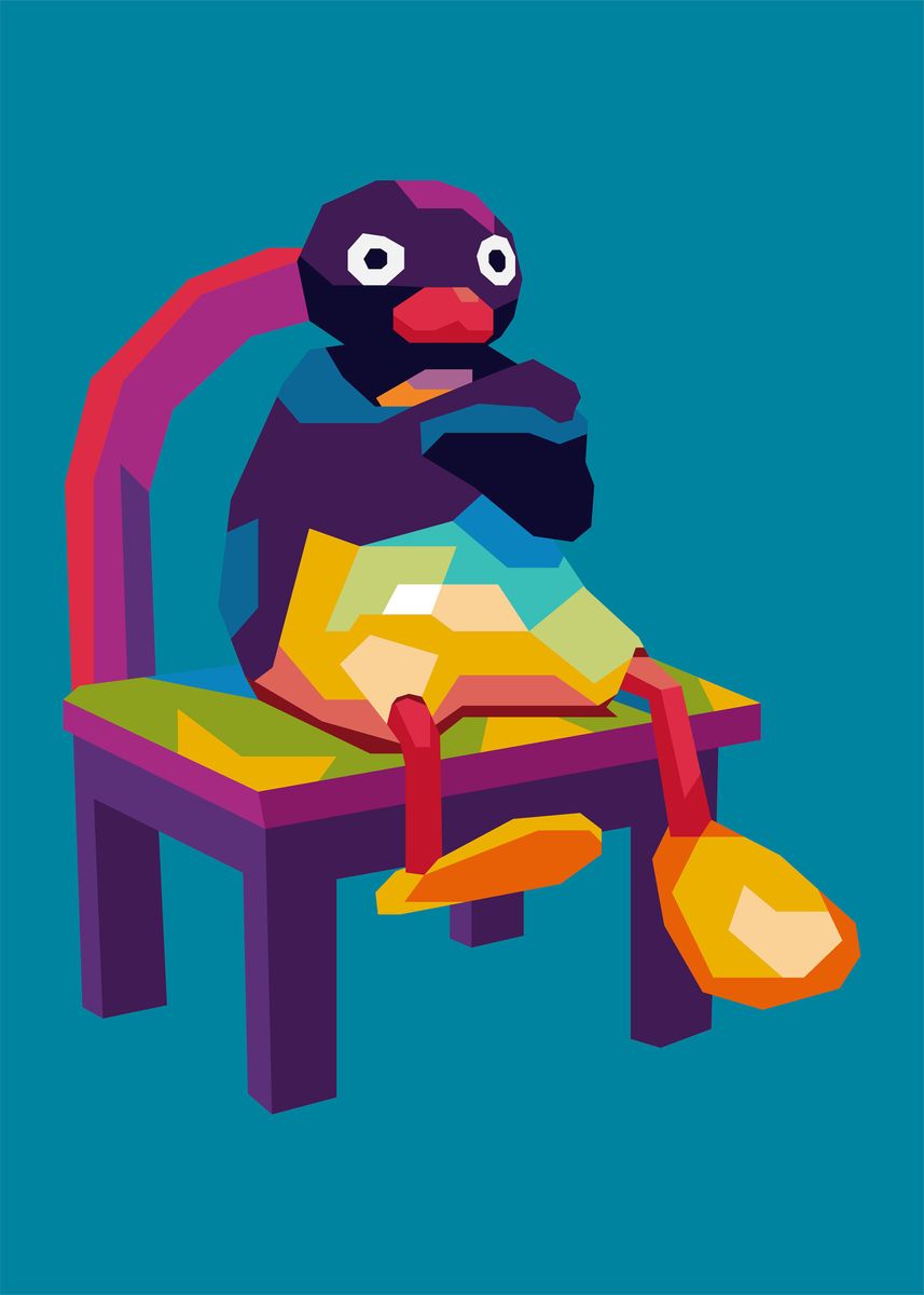 'ANGRY PINGU MEME' Poster by Muifatin | Displate