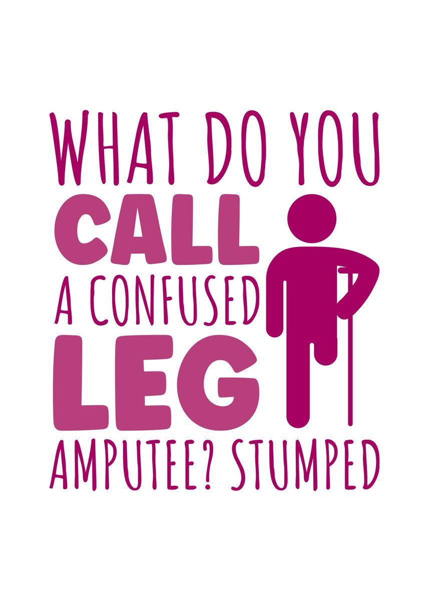 'Leg Amputee' Poster, picture, metal print, paint by Sebastian Wünsche ...