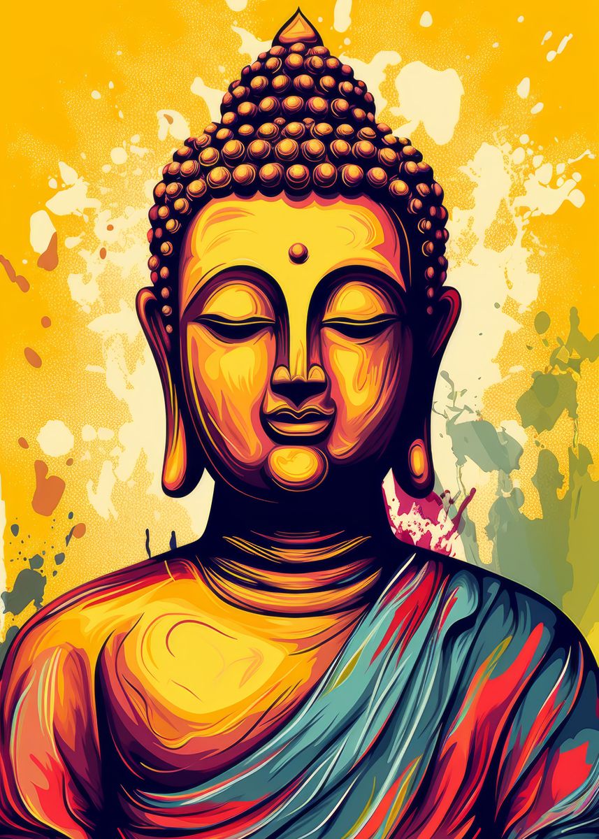 'Peaceful Presence zen' Poster, picture, metal print, paint by PRANIT ...
