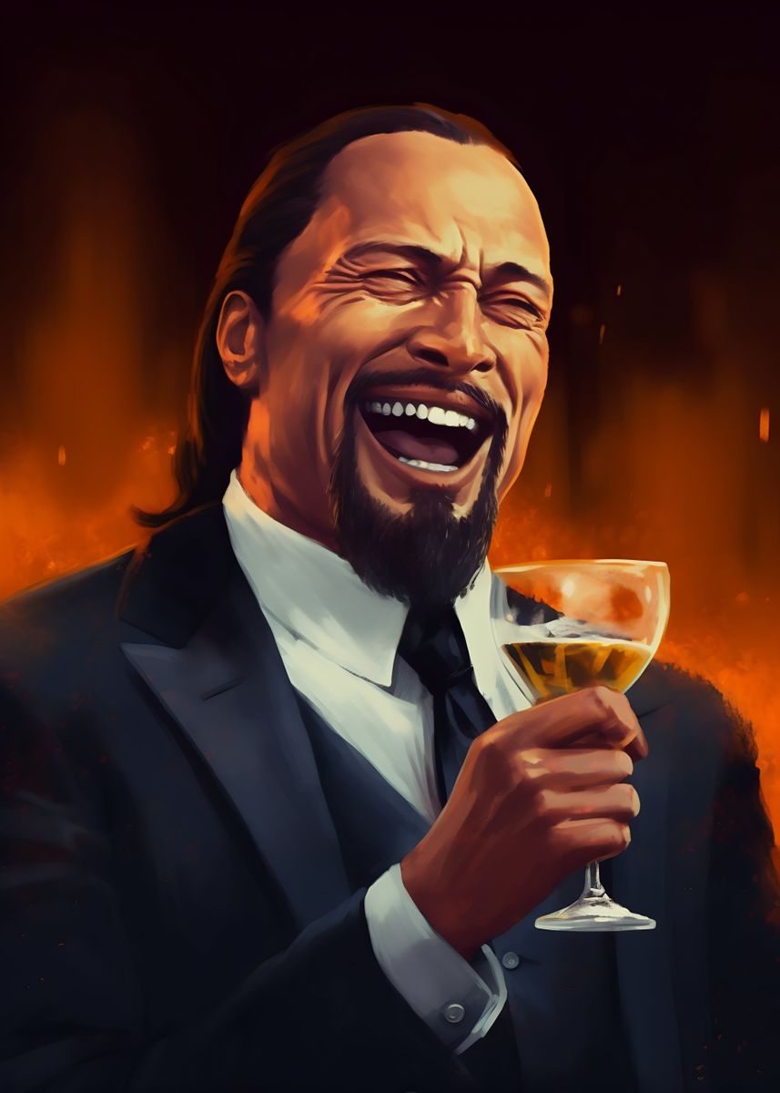 'Laughing Rock Meme' Poster, picture, metal print, paint by Neugebauer ...