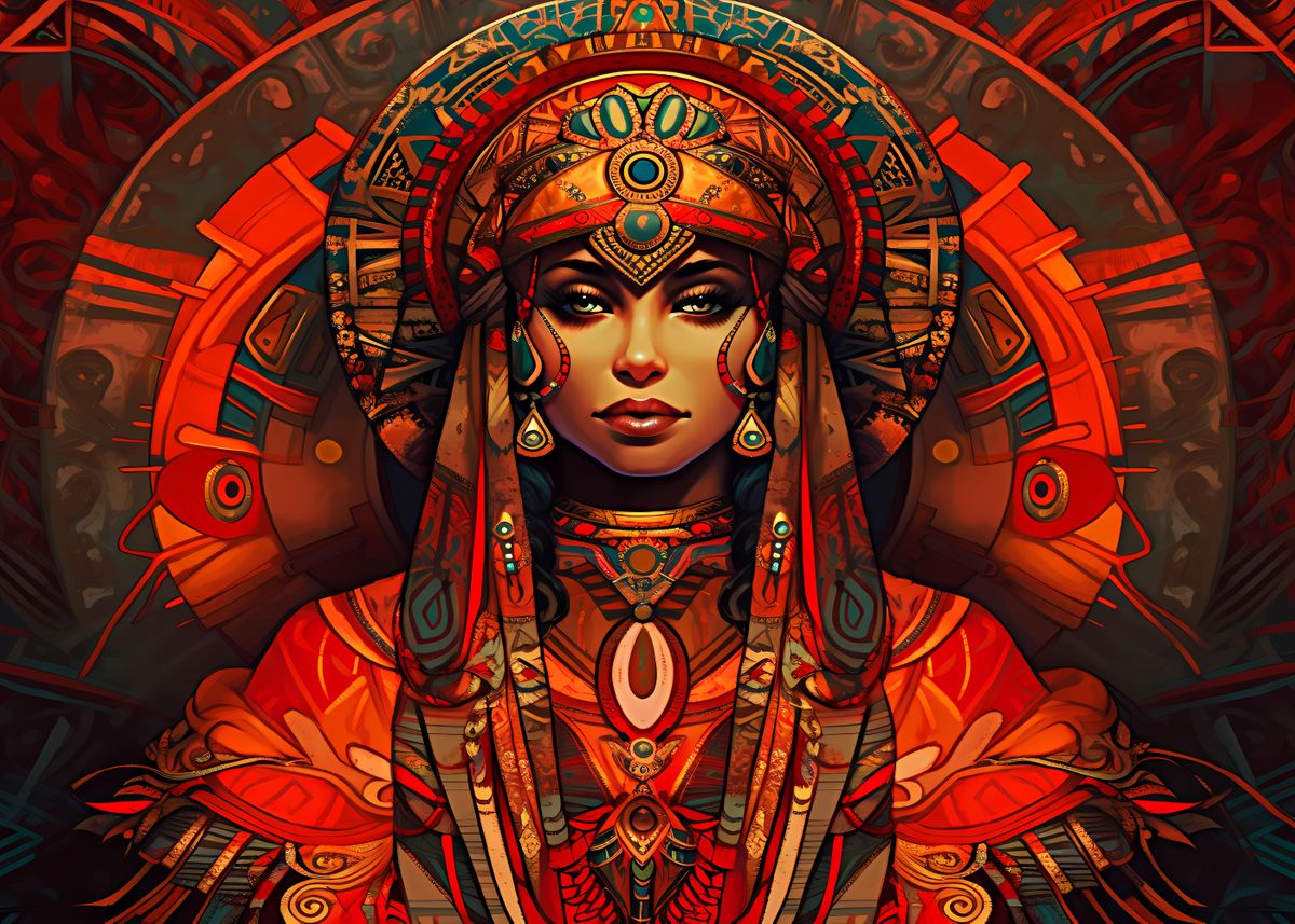 'Inca Princess Beauty Woman' Poster by Camus | Displate