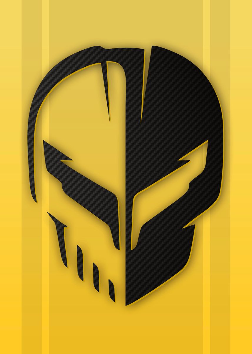 'C8 JAKE SKULL CF ON YELLOW' Poster by Flux Lab | Displate