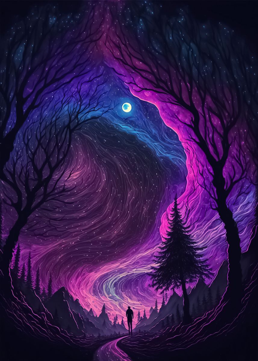 'Colorful Earth' Poster, picture, metal print, paint by the Moooh ...