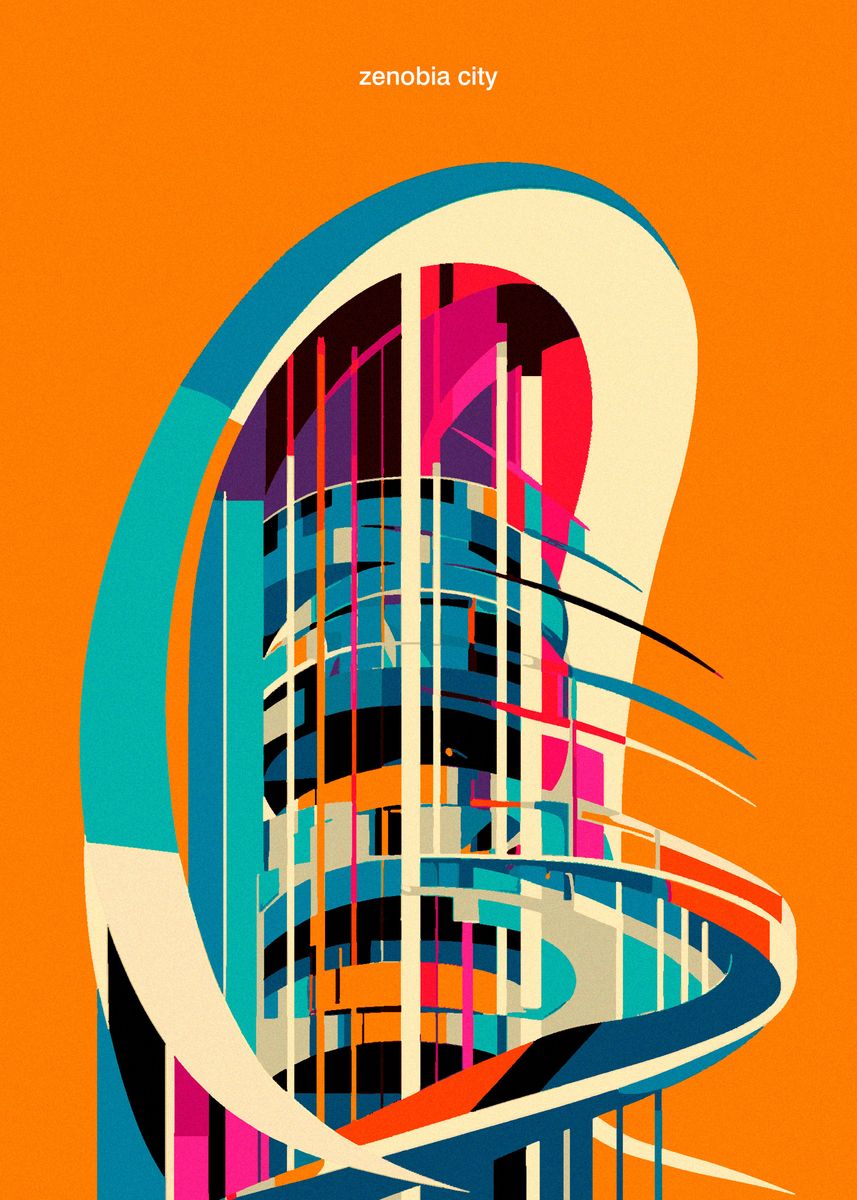 'Zenobia' Poster, picture, metal print, paint by Frags Studio | Displate