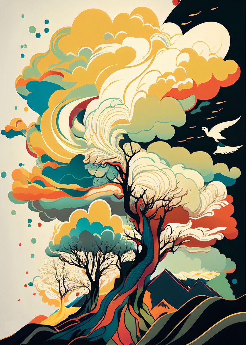 'Nature Fairy Tale 3' Poster, picture, metal print, paint by Candice ...