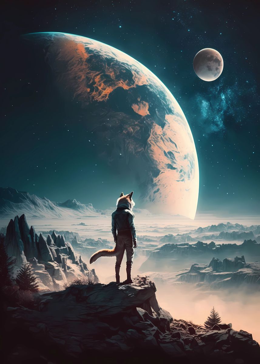 'Wolf Fairy tale characters' Poster, picture, metal print, paint by ...