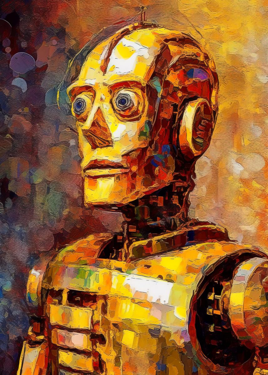 'Robotic Dreams in Cubism' Poster, picture, metal print, paint by Steel ...