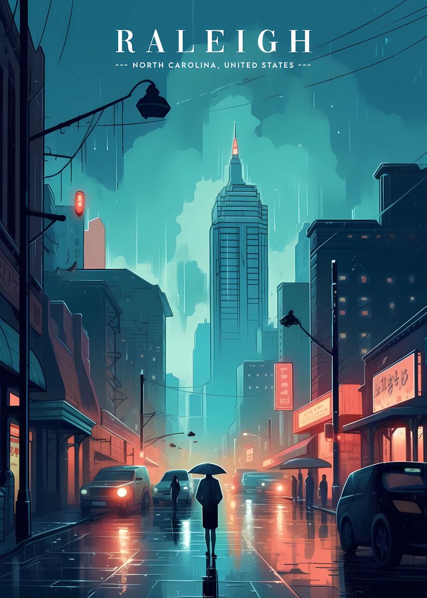 'Raleigh' Poster, picture, metal print, paint by Mazzy Mccary | Displate