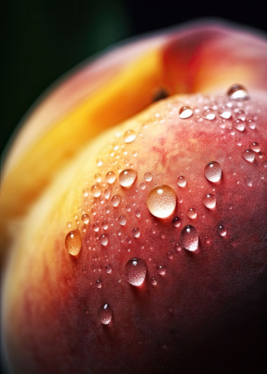 'A juicy peach' Poster by Mitoka | Displate