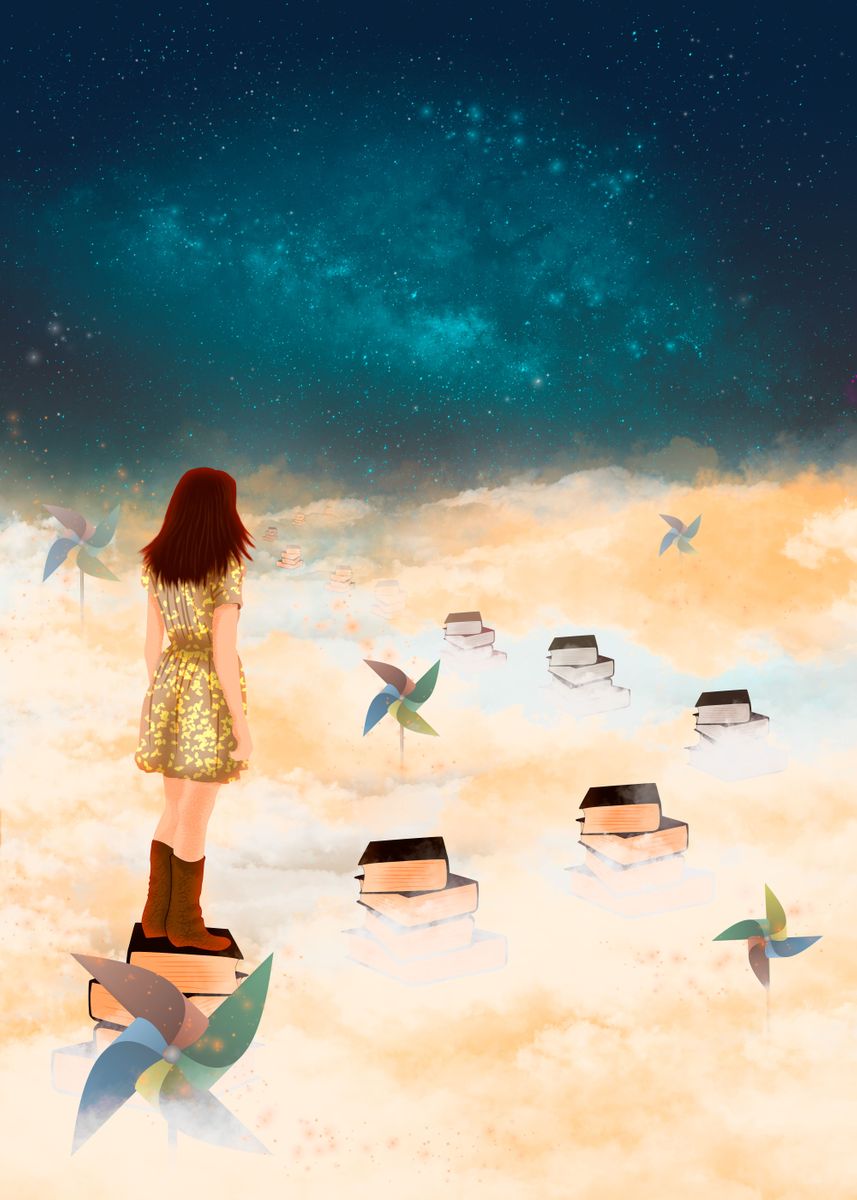 'surreall path' Poster, picture, metal print, paint by geeks holic | Displate