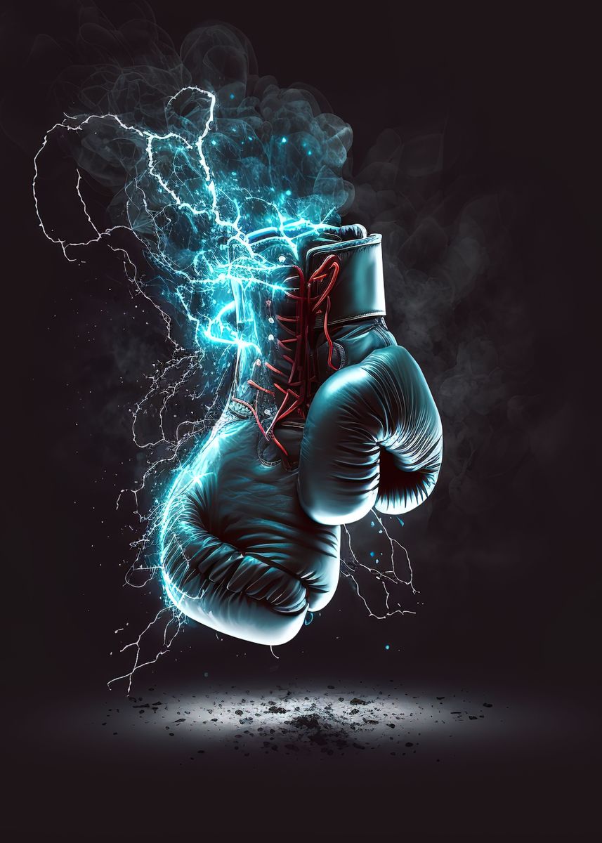 'Boxing gloves ' Poster, picture, metal print, paint by deidrera cheal ...