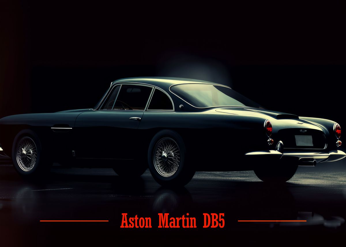 'Aston Martin DB5' Poster by Anxhela Sufa | Displate