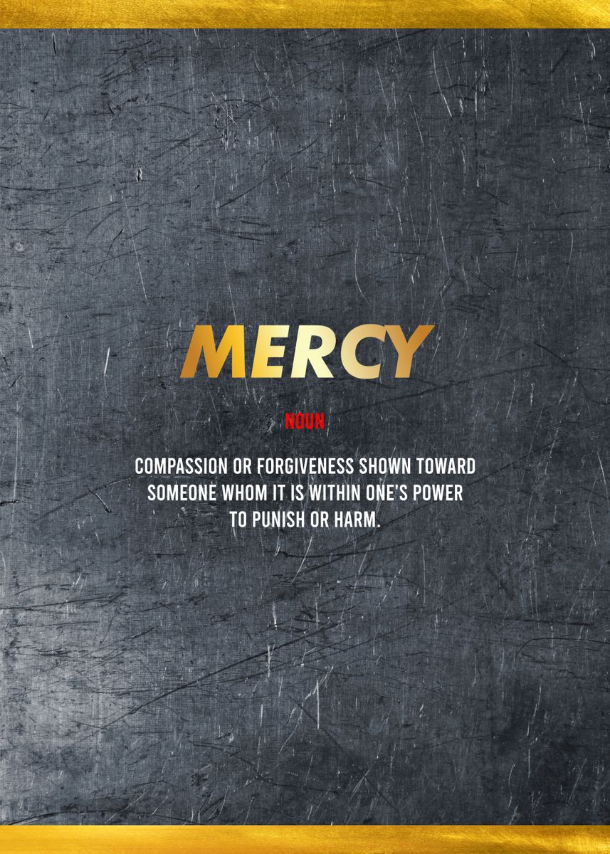 'mercy' Poster, picture, metal print, paint by Exclusive posters ...