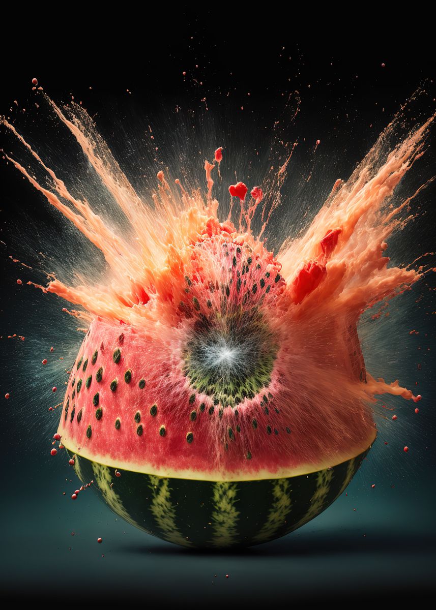 'Watermelon ' Poster by Silhouette Anime Art | Displate