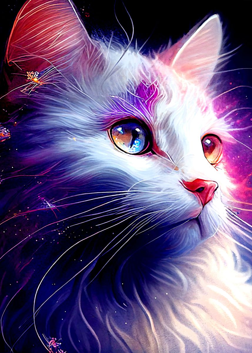 'Cute Cat' Poster by davisd lee | Displate