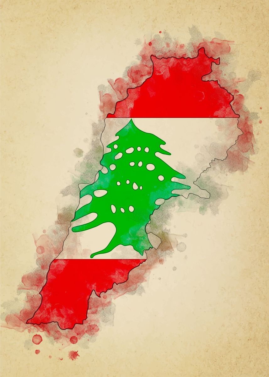 'Lebanon' Poster, picture, metal print, paint by Eli Cassin | Displate