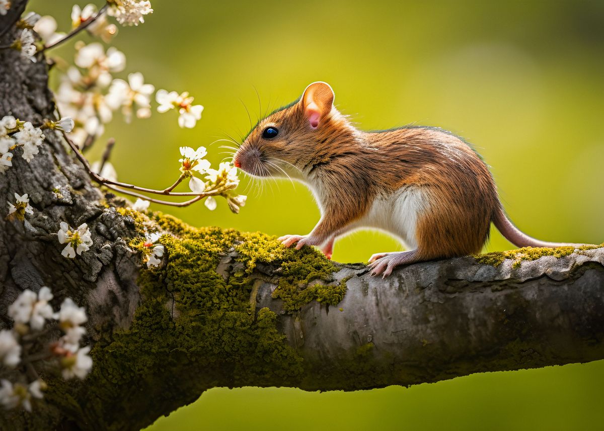 'Pika in a tree' Poster by Alan Frijns | Displate
