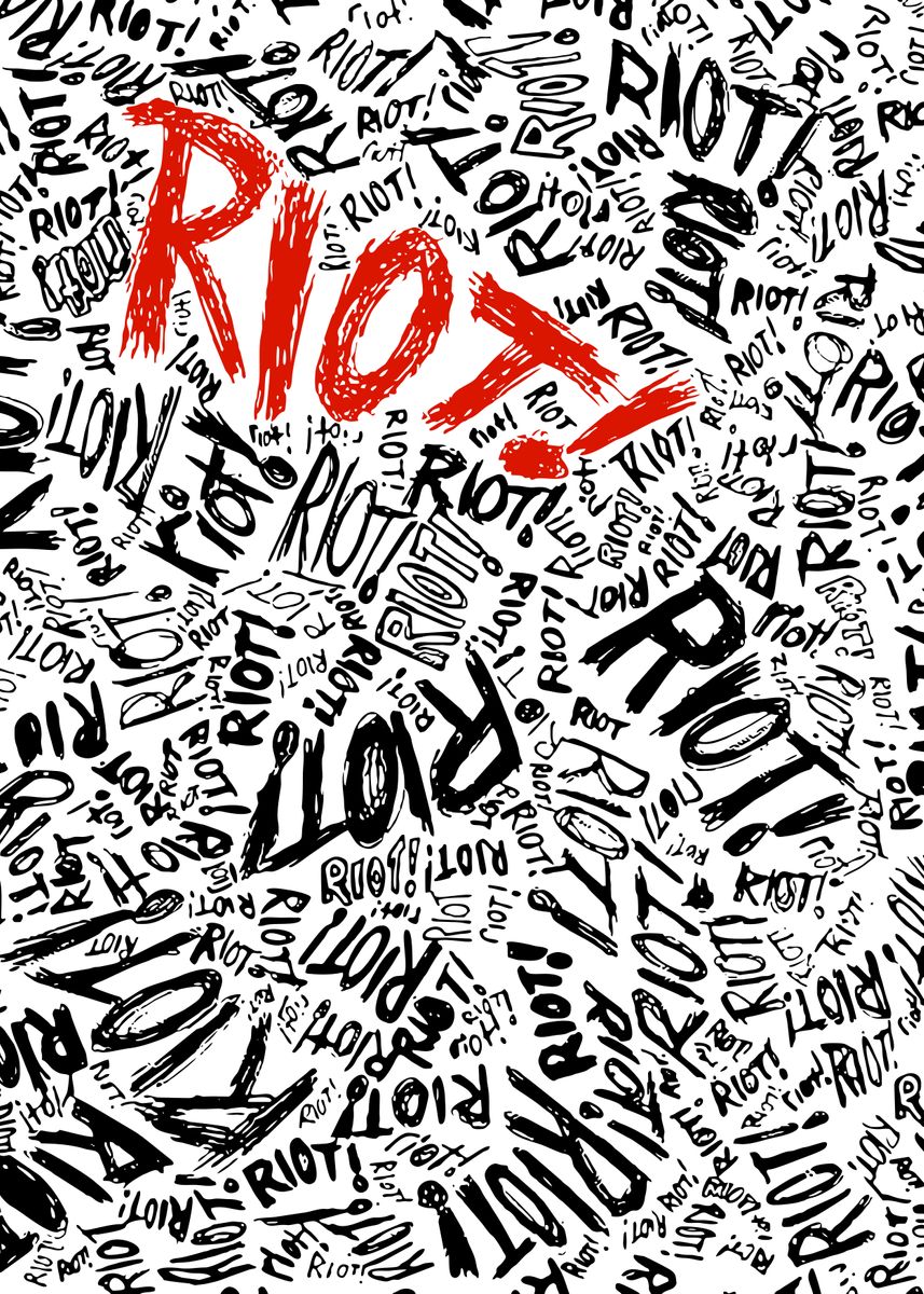 'RIOT' Poster, picture, metal print, paint by supergaff | Displate