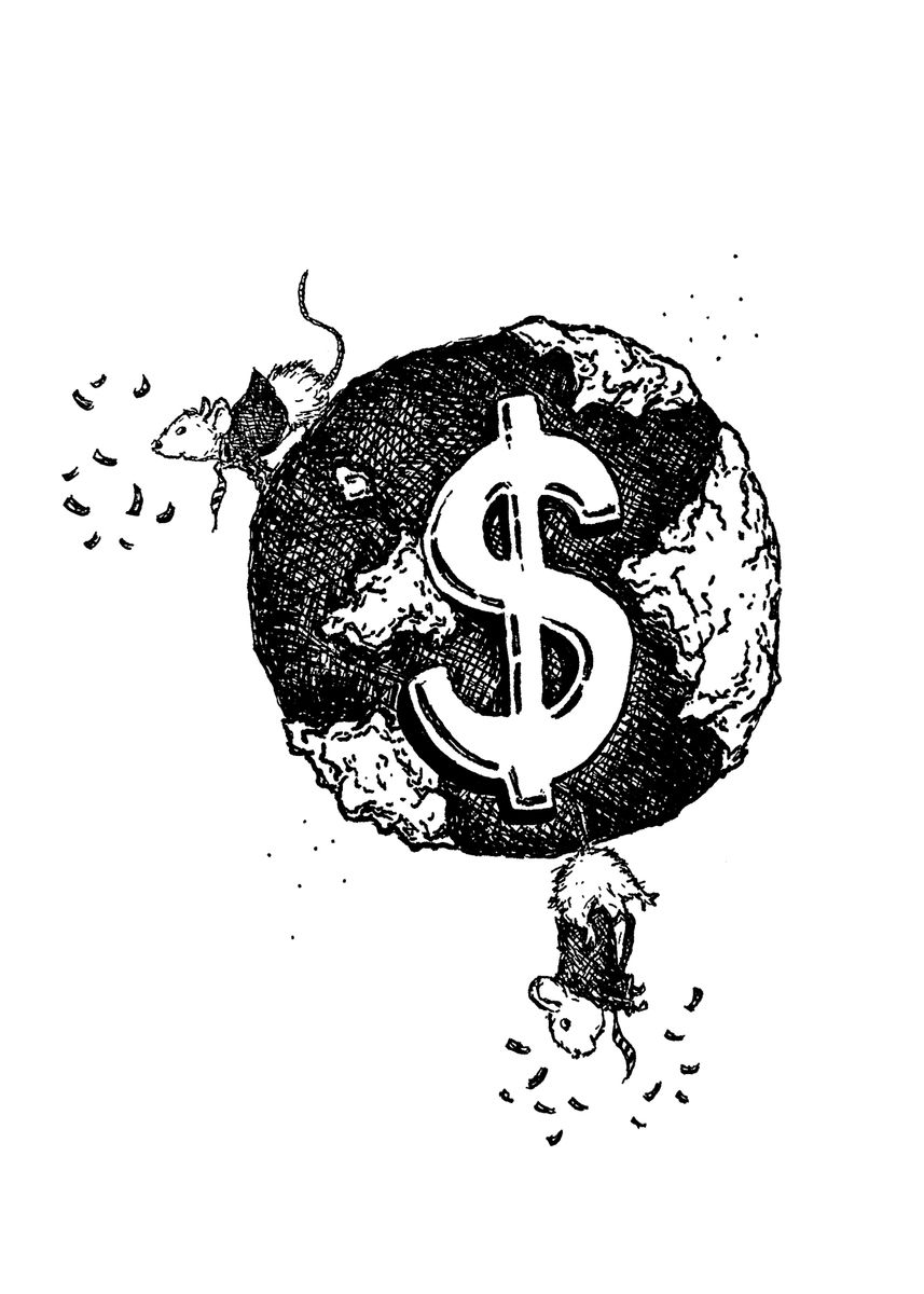 'Rich Rats' Poster, picture, metal print, paint by TheOrdinaryArtist ...