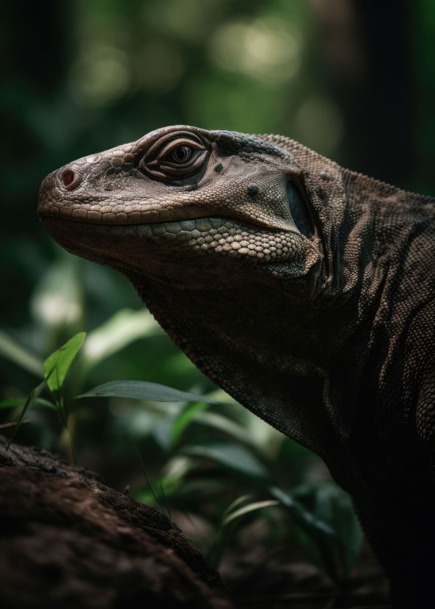 'Komodo Dragons Kingdom' Poster, picture, metal print, paint by ...