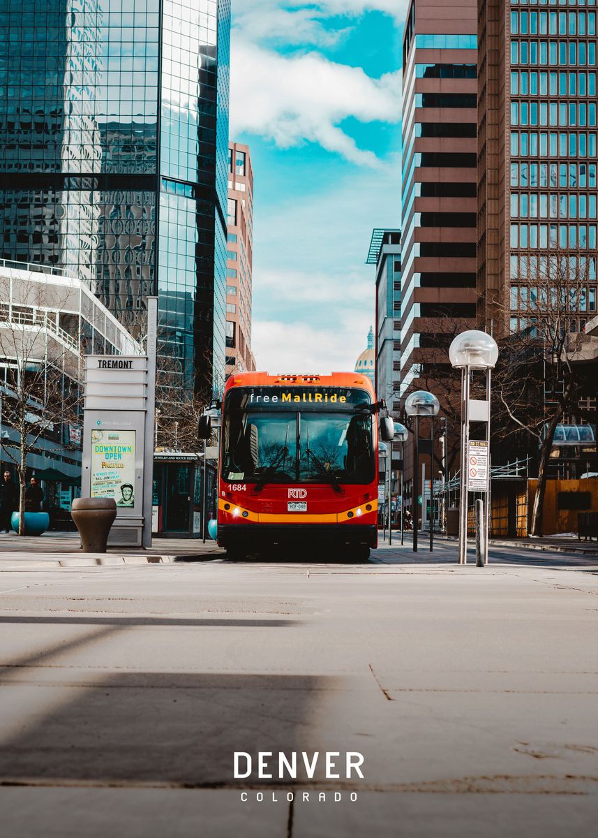 'Denver ' Poster, picture, metal print, paint by Big City | Displate