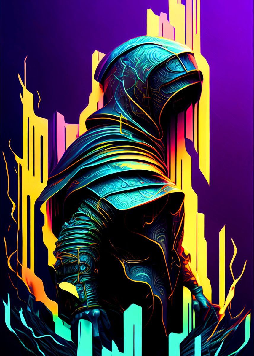 'Abstract Man' Poster, picture, metal print, paint by nha do | Displate