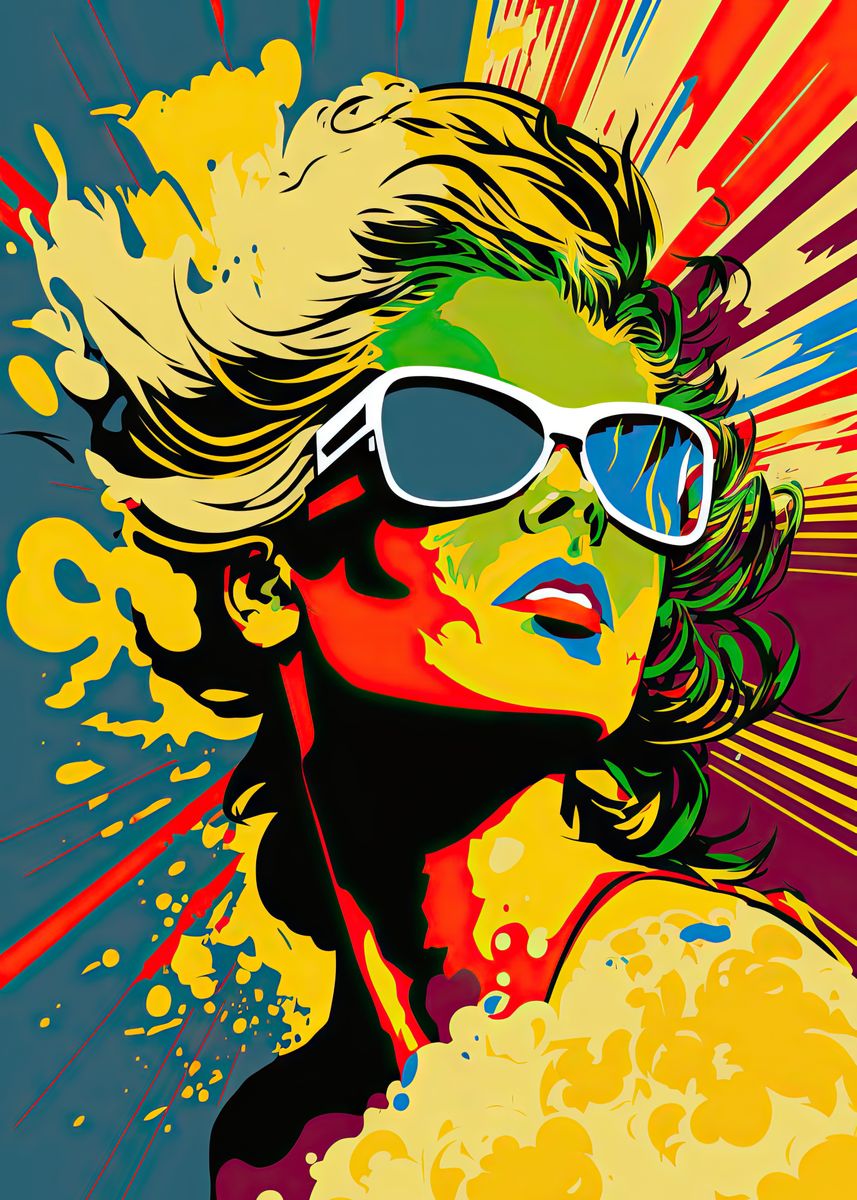 'Comic Women' Poster, picture, metal print, paint by SnowArt | Displate