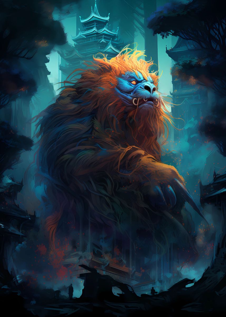 'Yeti Magic' Poster, picture, metal print, paint by Ramiyah Knutsonedy ...