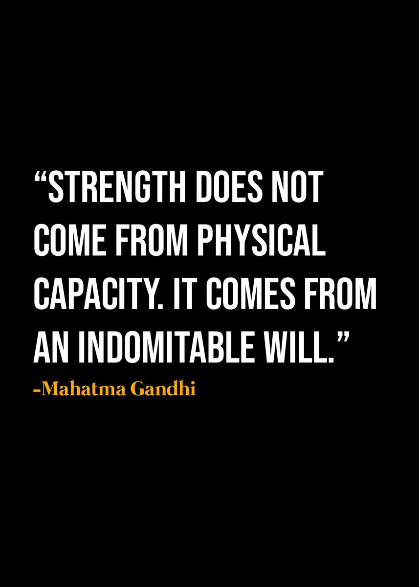 'Mahatma Gandhi Quote ' Poster, picture, metal print, paint by KAZE ...