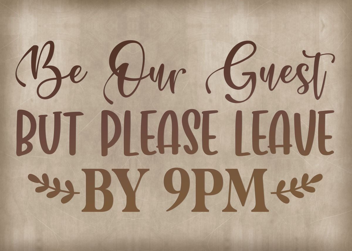 'Funny Be our Guest ' Poster by XandYart | Displate