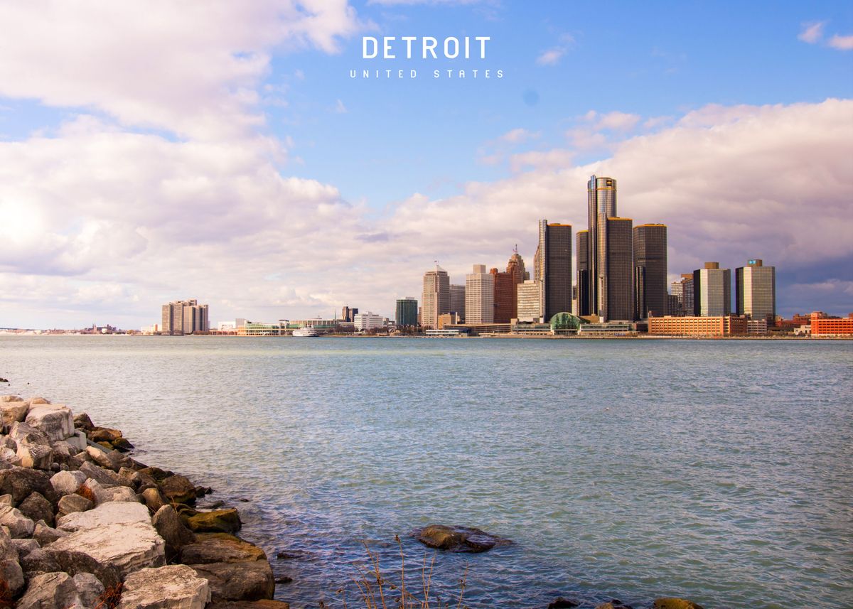 'Detroit ' Poster by Famous City | Displate